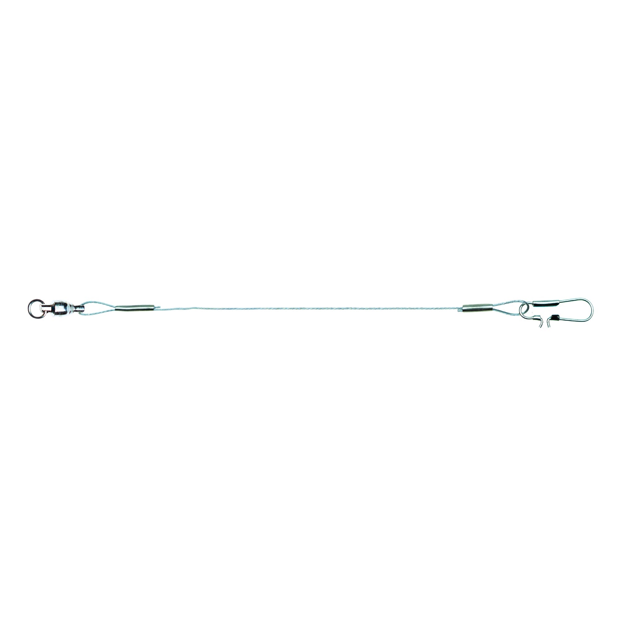 WIRE LEADER WITH BALL BEARING SWIVEL AND INTERLOCK SNAP – etic.ca